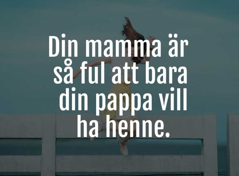 Din mamma skämt - STOR lista med alla de roligaste Din Mamma skämt
